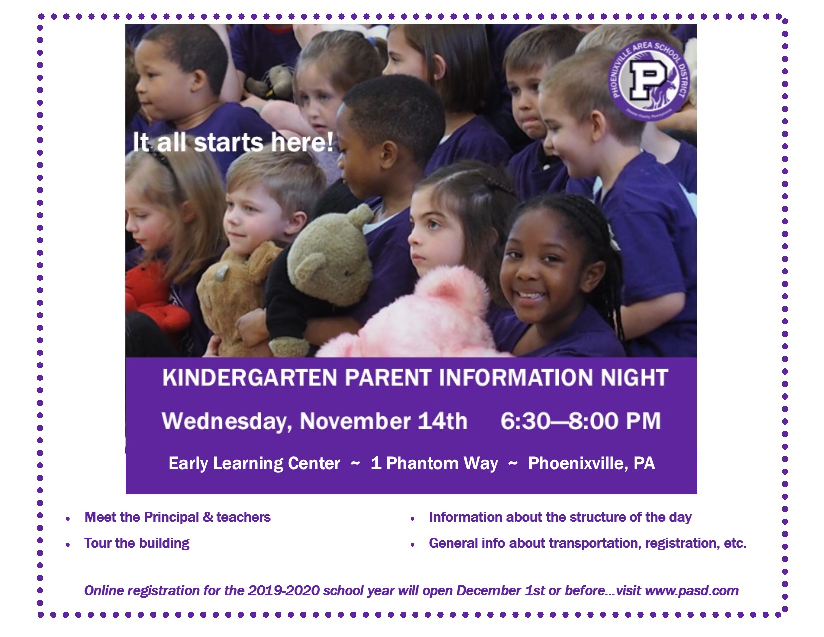 PASD Kindergarten Parent Information Night